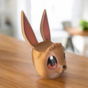 Eevee Controller Stand, 3D Printed Video Game Head Figurine, Ideal for ...