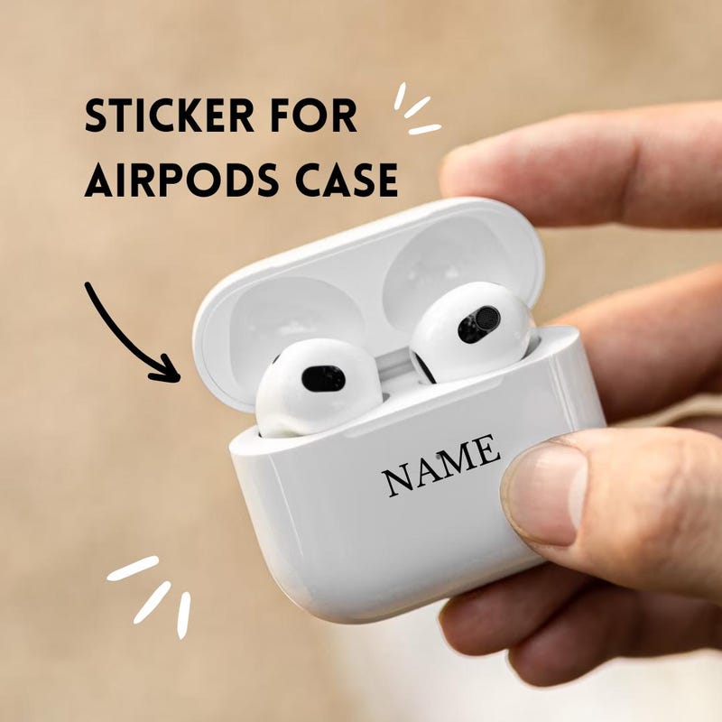 Airpods Custom Sticker - Etsy