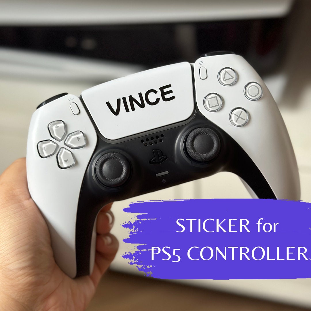 Playstation PS5 Controller Personalised Name Sticker Vinyl Decal - for ...