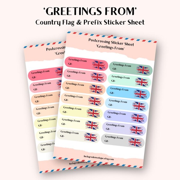 Postcrossing Sticker - Etsy