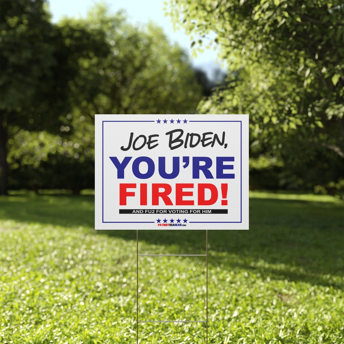 You're Fired Joe Biden Plastic Yard Sign - Etsy