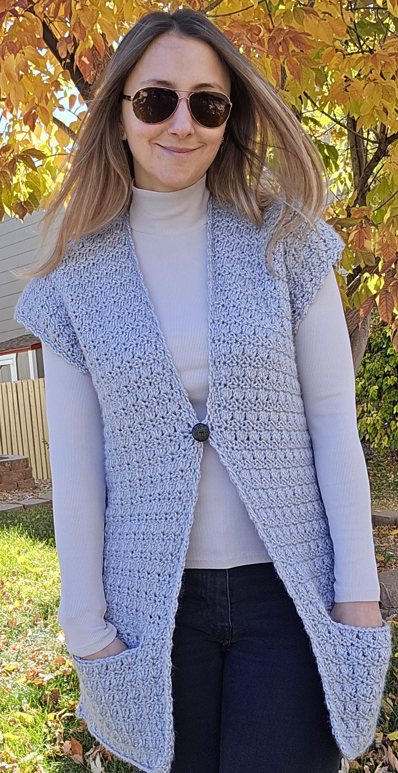 The Primrose Vest Crochet Pattern / Digital PDF Download / Textured ...