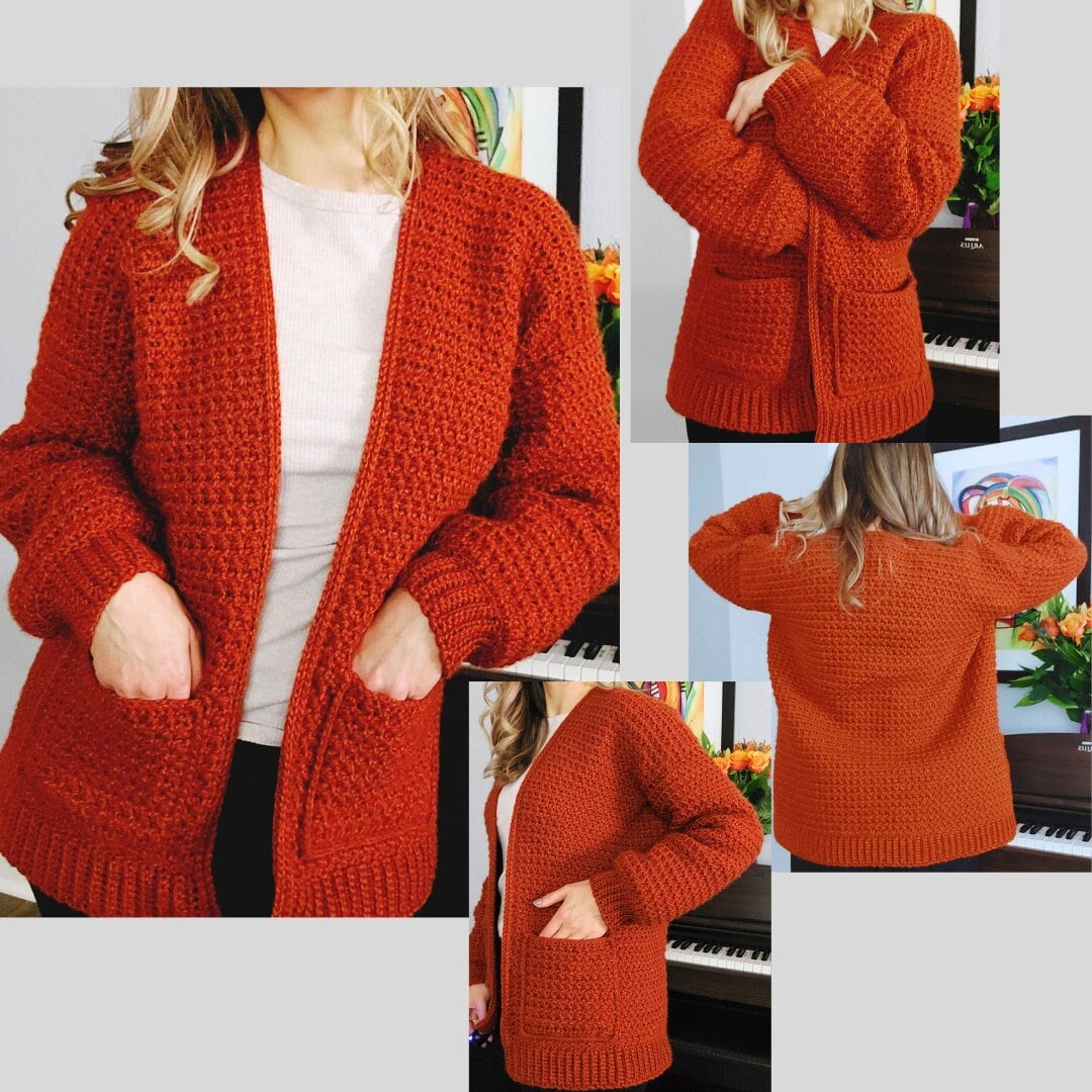 The Roxborough Cardigan Crochet Pattern / Digital PDF Download ...