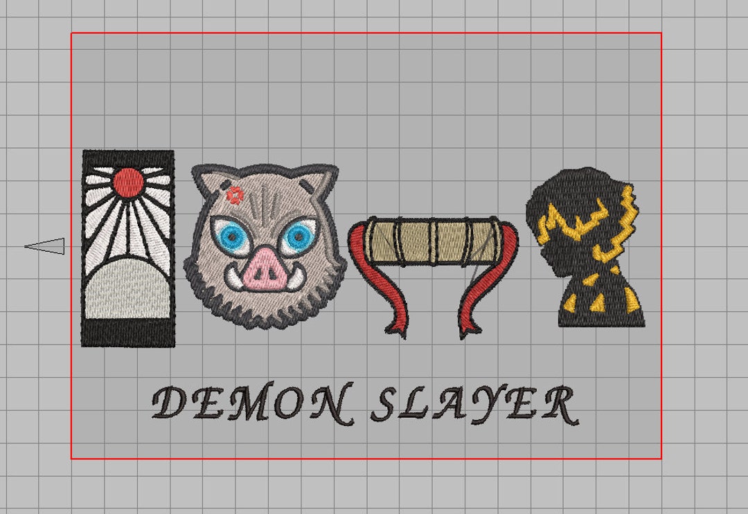PES Files - Demon Slayer - Etsy