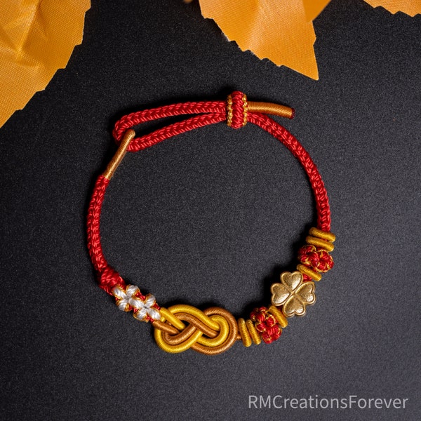 Chinese Knot Braided Bracelet - Etsy