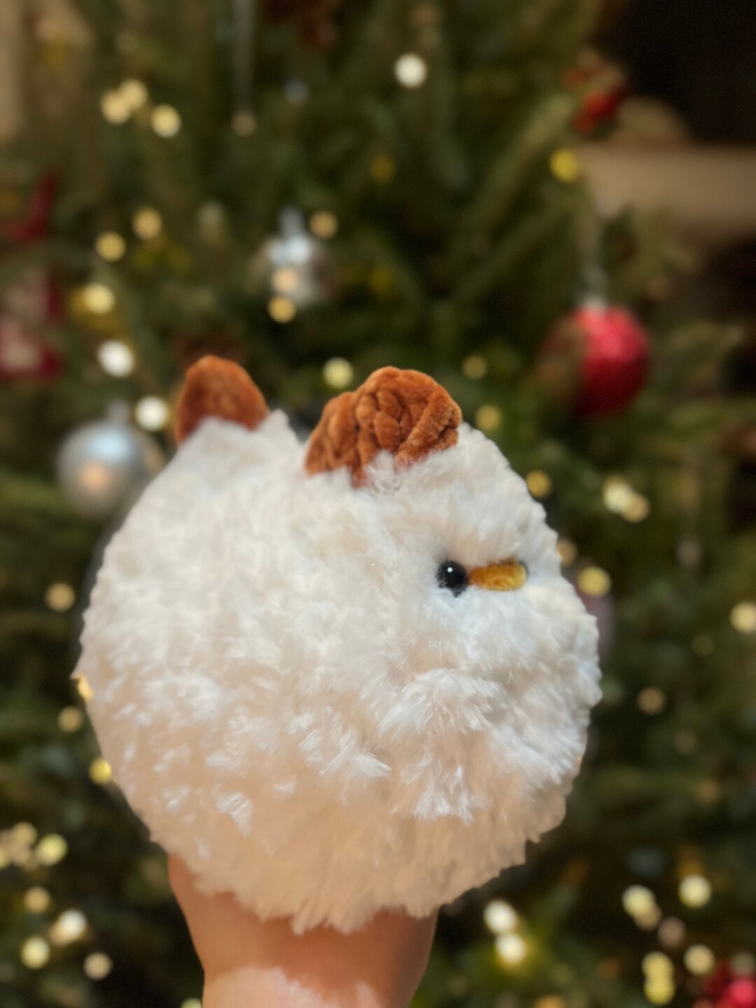 Fluffy and Fuzzy Crochet Chicken Plush, Cute and Fat, Plump and Chubby ...