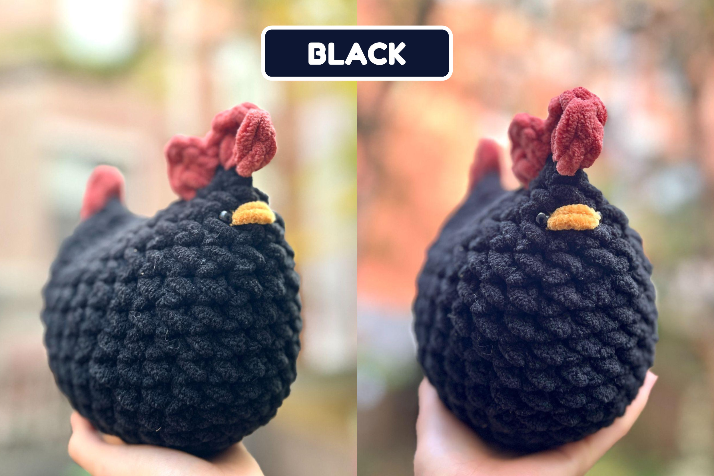 Cute Fat Crochet Chicken | Bulbous, Plush, Plump, Chubby, Soft, and ...
