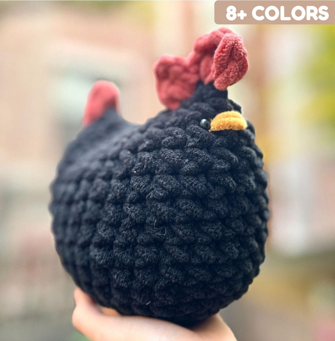 Cute Fat Crochet Chicken | Bulbous, Plush, Plump, Chubby, Soft, and ...
