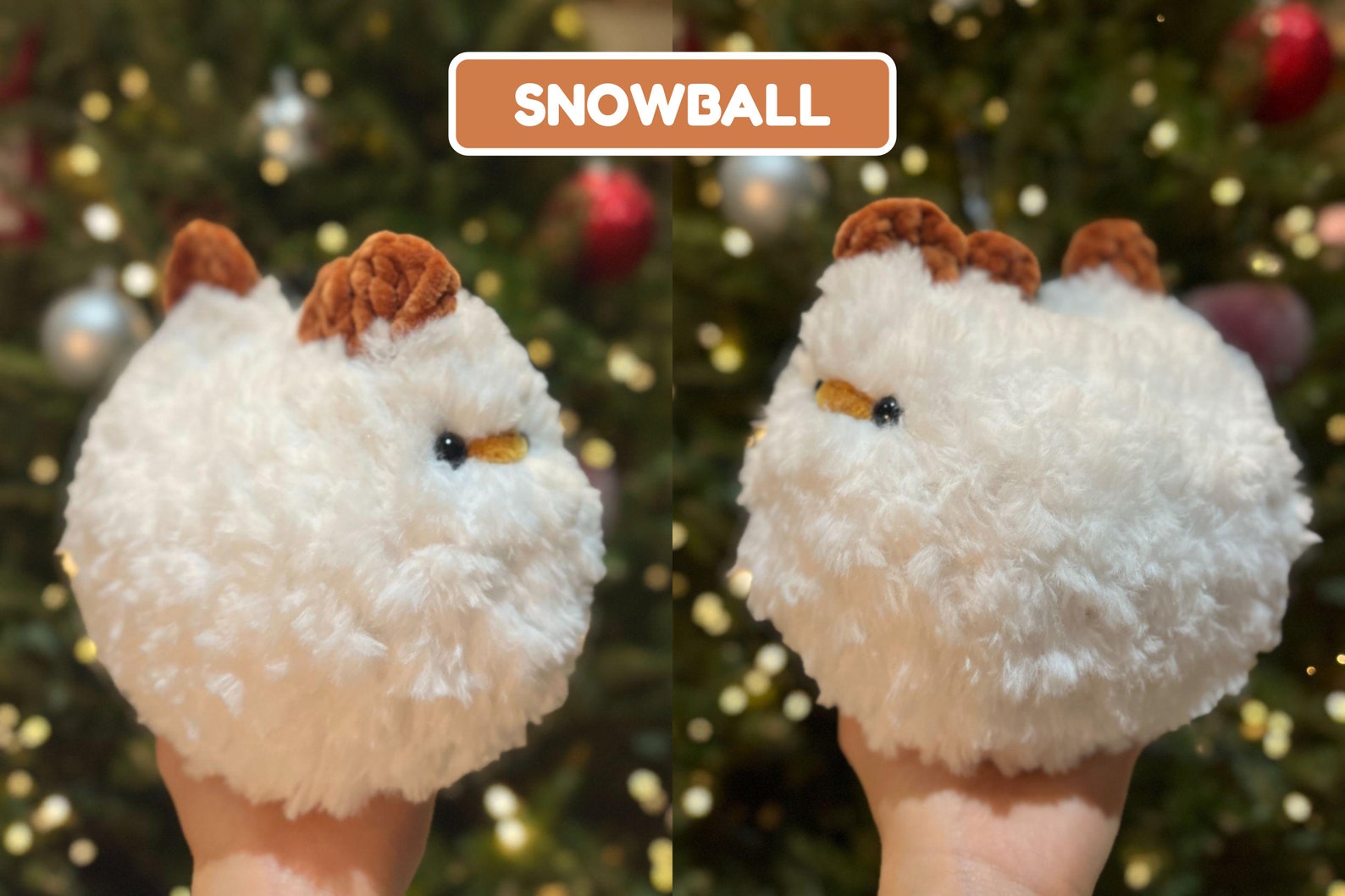 Cute Fat Crochet Chicken | Bulbous, Plush, Plump, Chubby, Soft, and ...