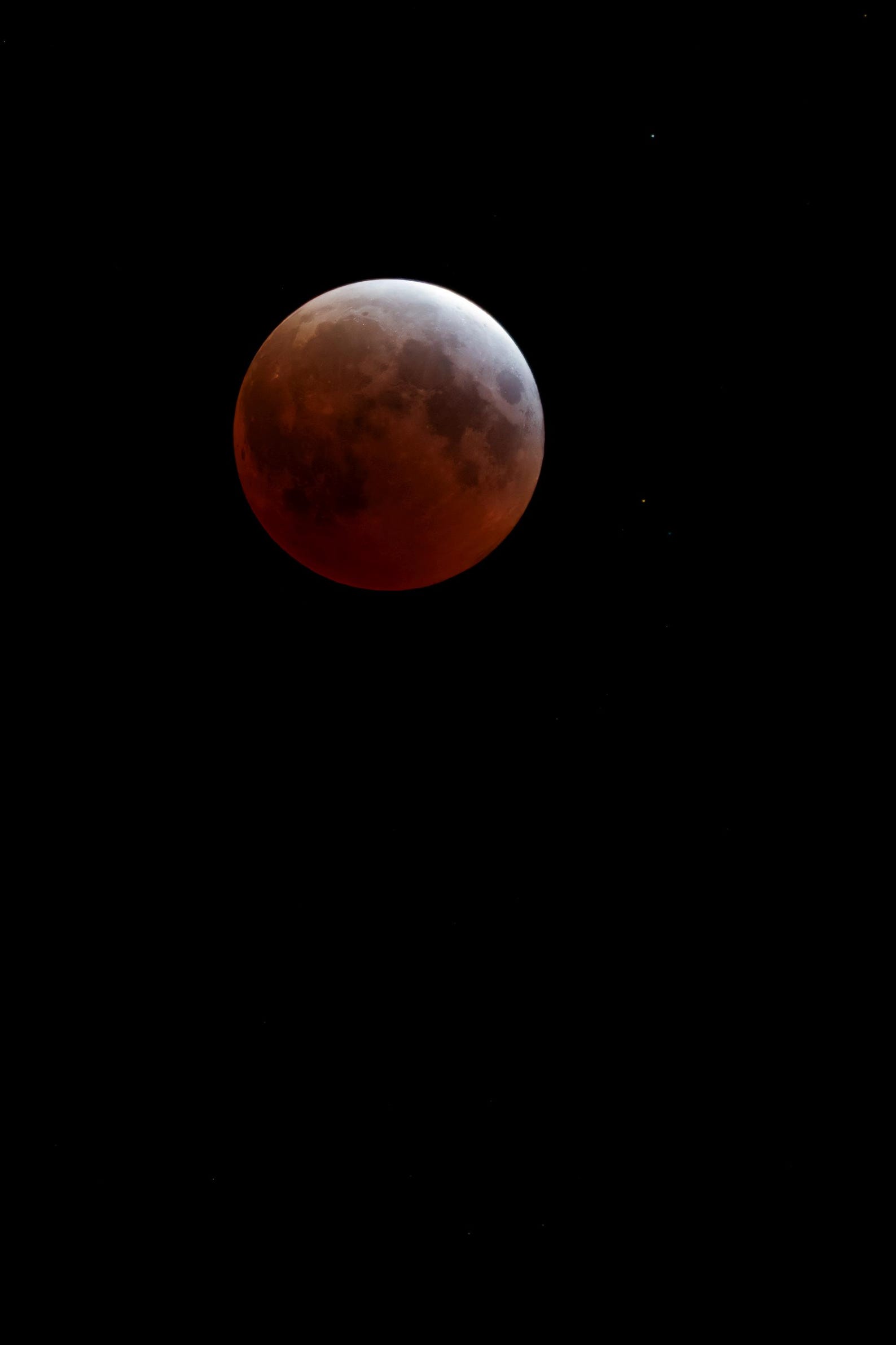 Total Lunar Eclipse Print – Blood Moon March 2025 – Night Sky Wall Art ...