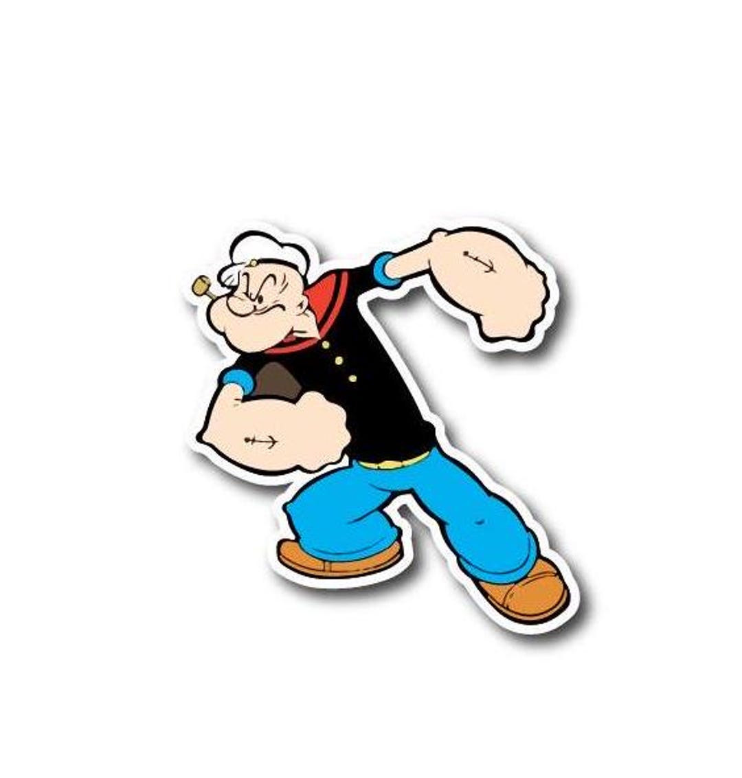 Popeye Sticker - High Quality Vinyl - Waterproof/durable - Etsy