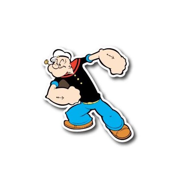 Popeye Vinyl Decal - Etsy