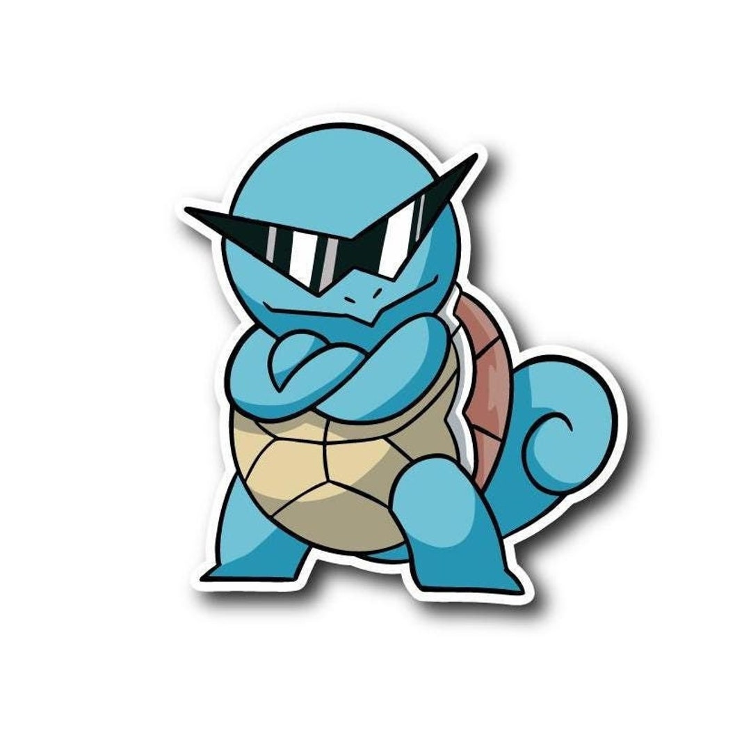 Squirtle Sticker - Pokemon Stickers - High Quality Vinyl - Waterproof ...