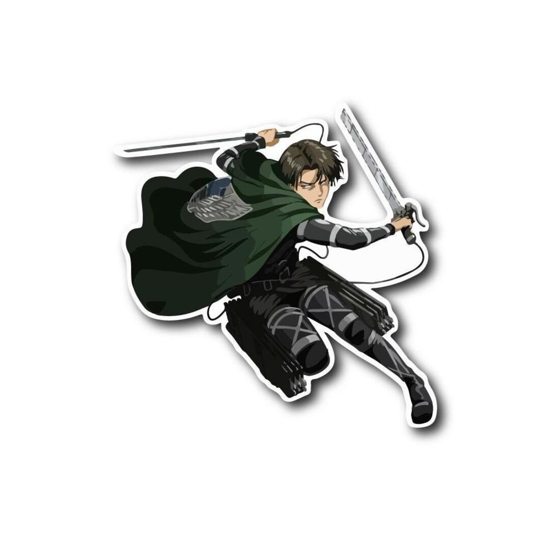 Levi Sticker - Attack on Titan - High Quality Vinyl - Waterproof Decal ...