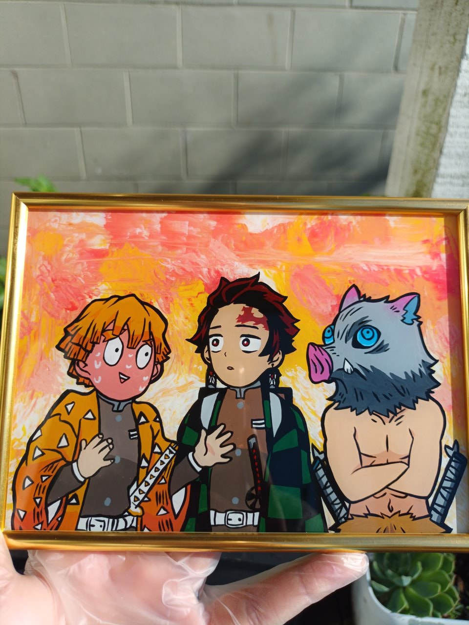 Demon Slayer Kny Anime Glass Painting Tanjiro Rengoku Mitsuri Muichiro ...