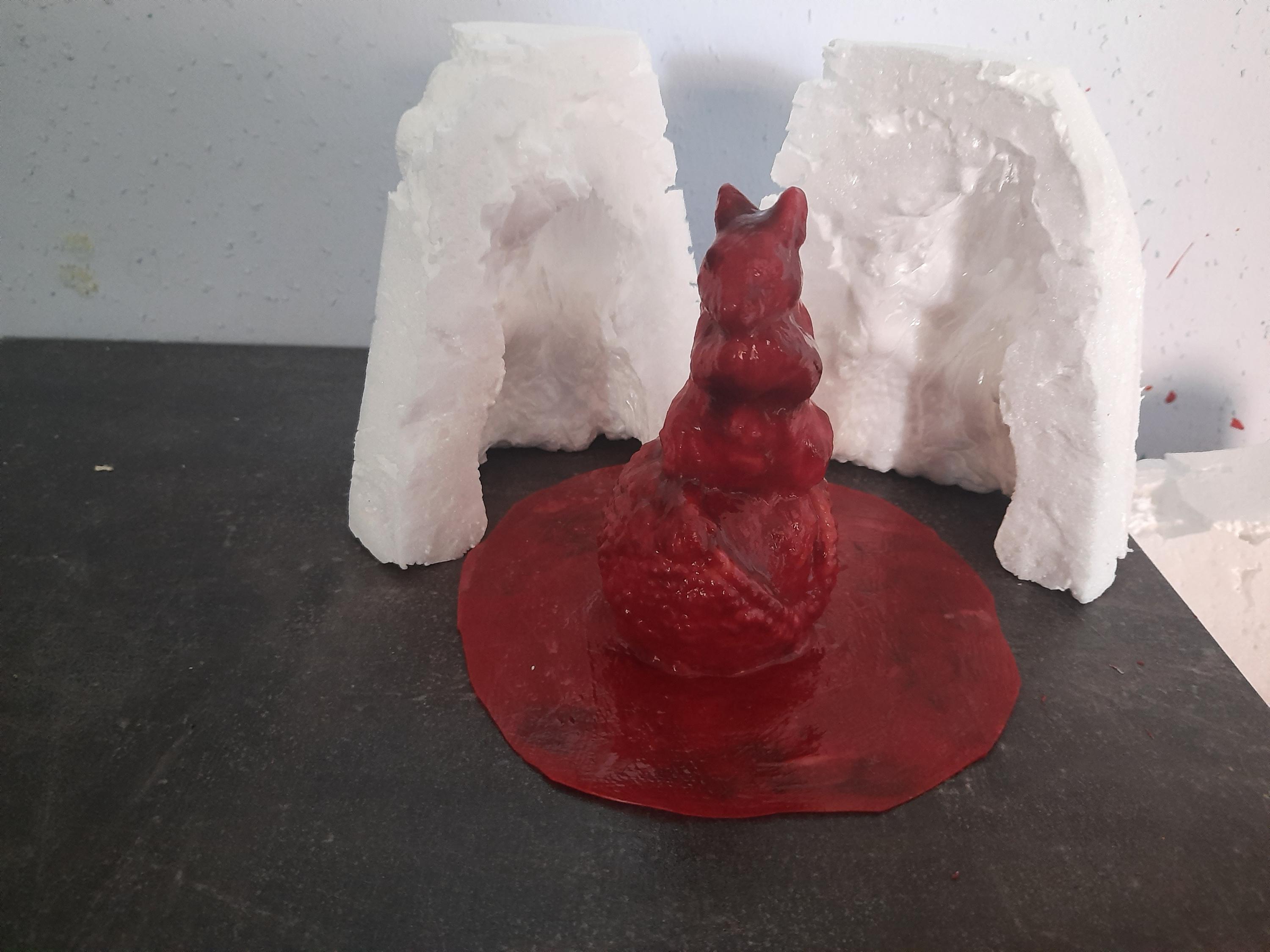 Latex Mold Latex Casting Mold Squirrel on Chestnut Mold - Etsy
