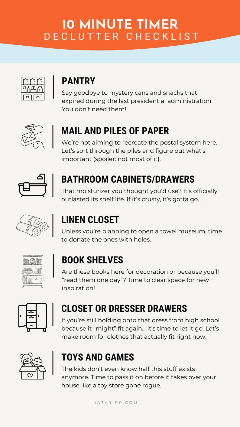 Win the Declutter Game in Just 10 Minutes - Etsy