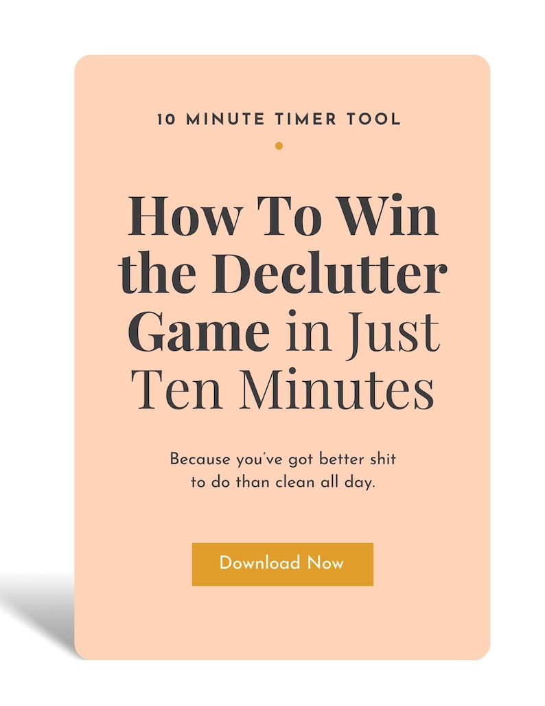Win the Declutter Game in Just 10 Minutes - Etsy
