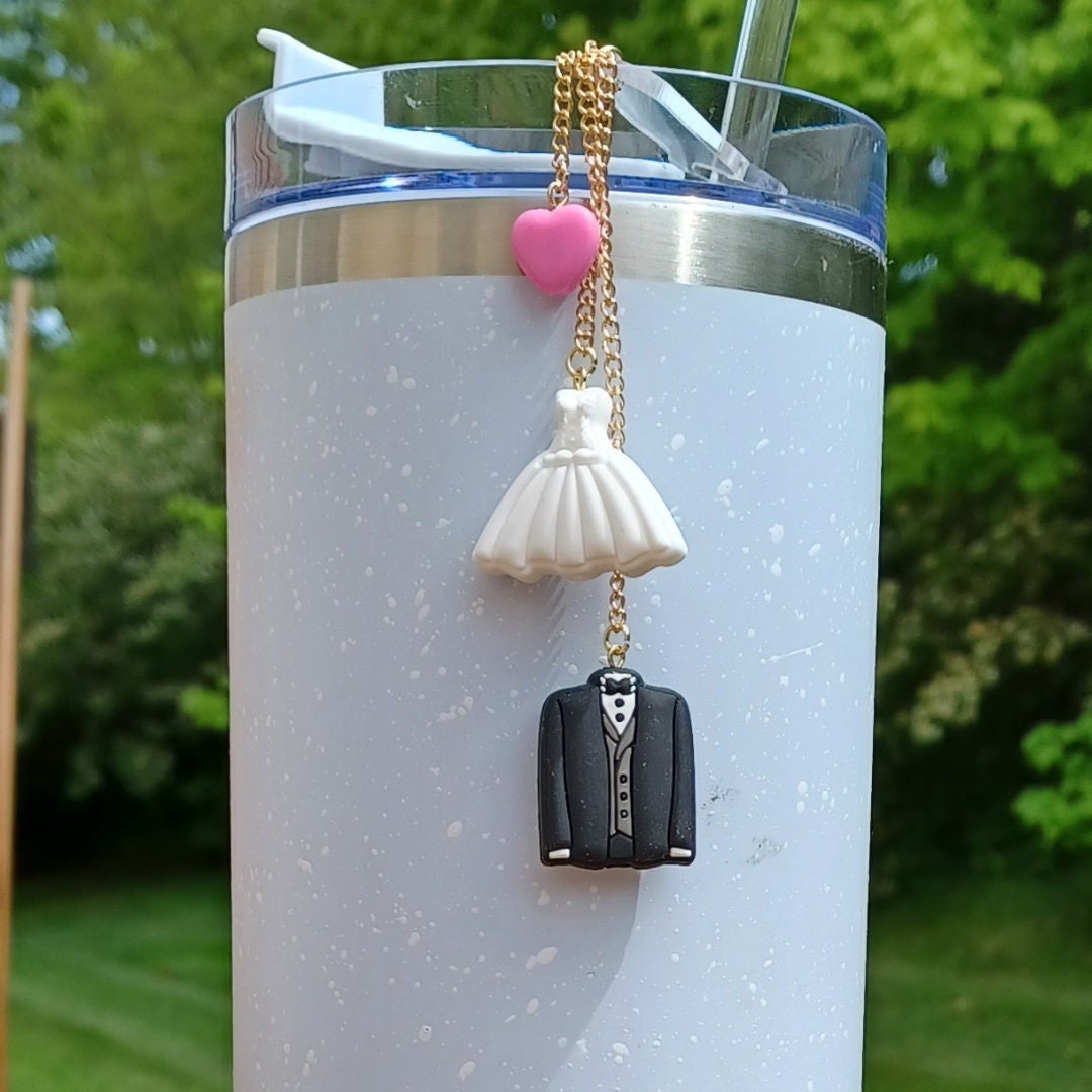Limited Edition Hand Made Bridal Tumbler Charms Bridesmaid Tumbler ...