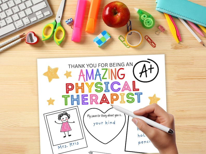 Physical Therapist Thank You, Thank You PT Card, Staff Appreciation ...