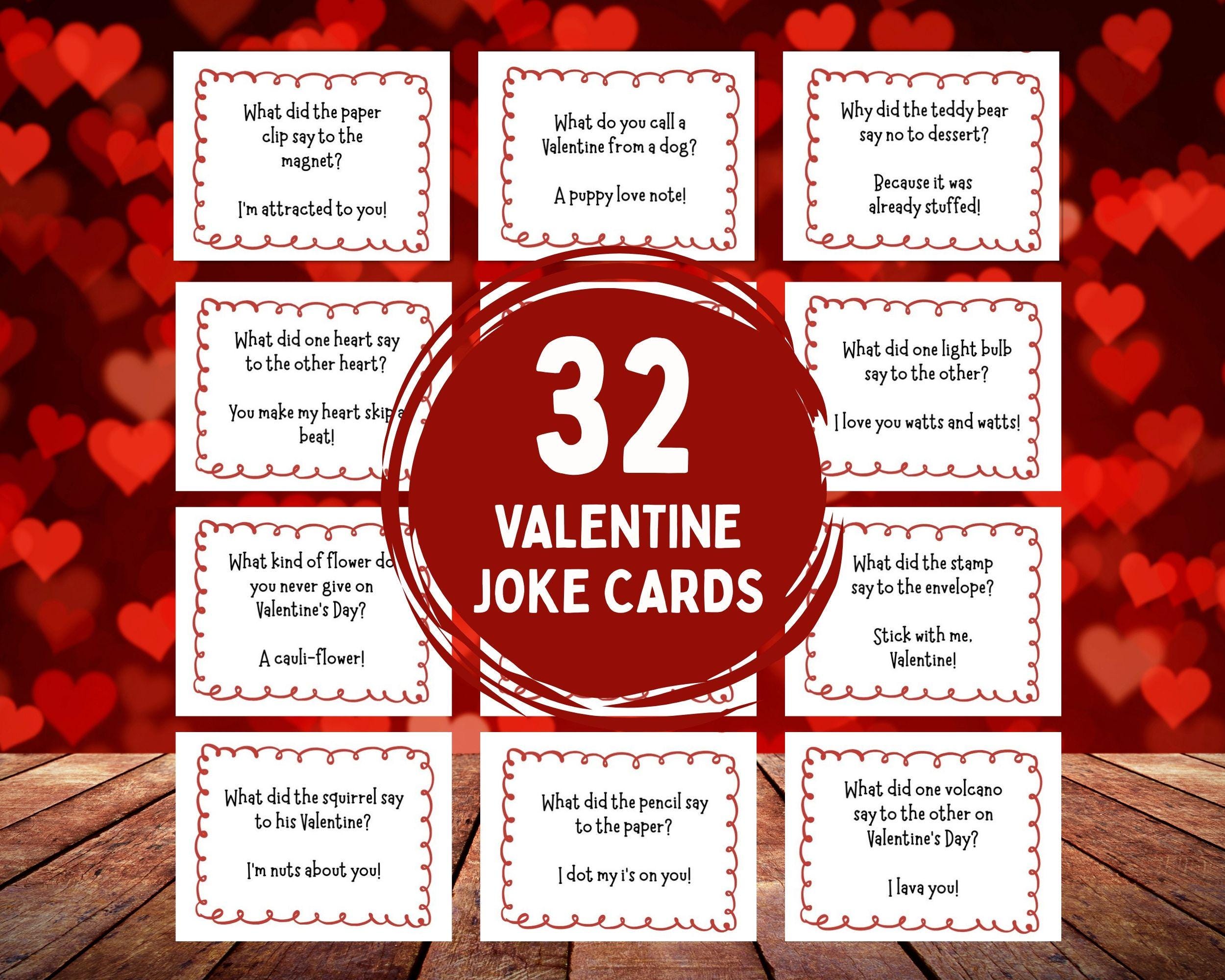 Valentine's Day Joke Cards | Printable Lunchbox Riddles for Kids & Teen ...