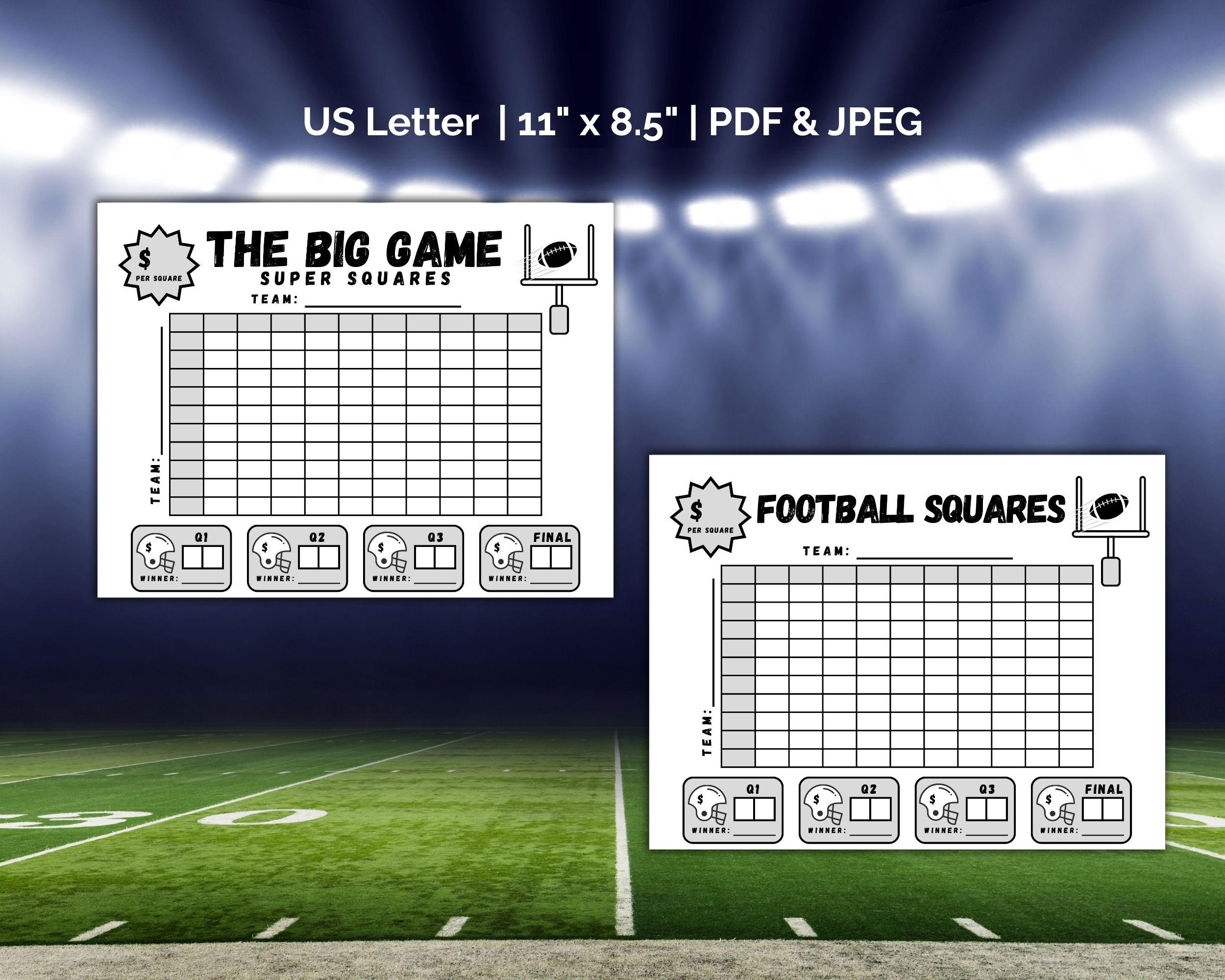 The Big Game Super Squares | Football Squares | 2026 Super Big Bowl ...