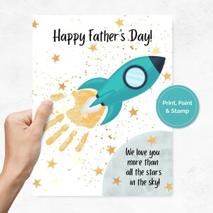 Father's Day Handprint Art, Father's Day Gift, Gift From Kids, Child ...