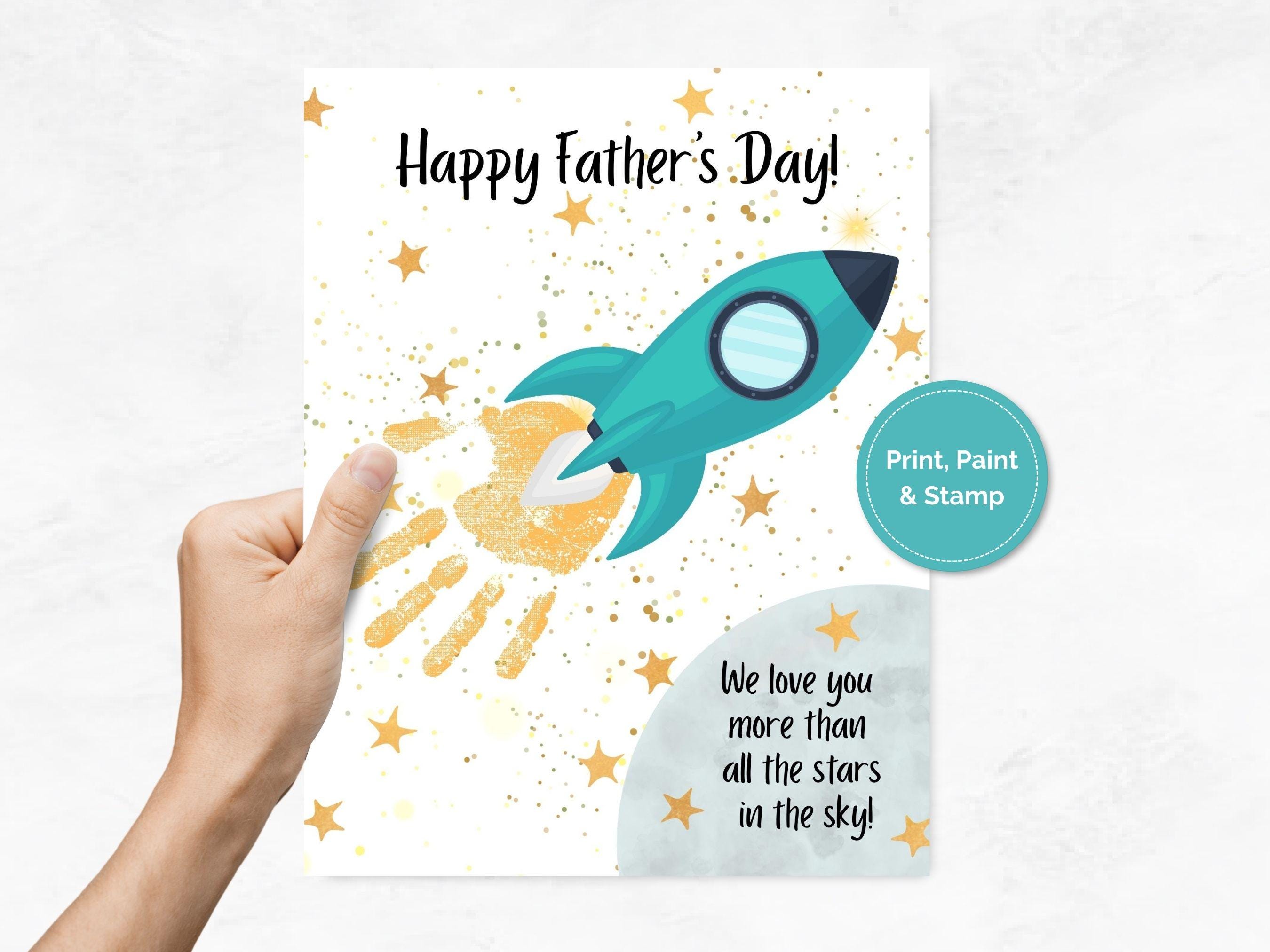 Father's Day Handprint Art, Father's Day Gift, Gift From Kids, Child ...