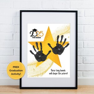 Preschool Graduation Handprint Art, Prek Graduation Handprint Activity ...