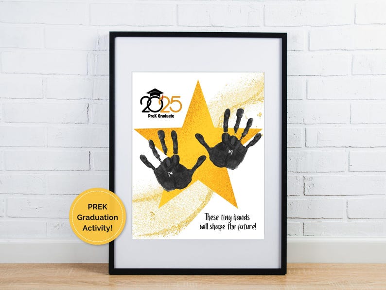Preschool Graduation Handprint Art, Prek Graduation Handprint Activity ...