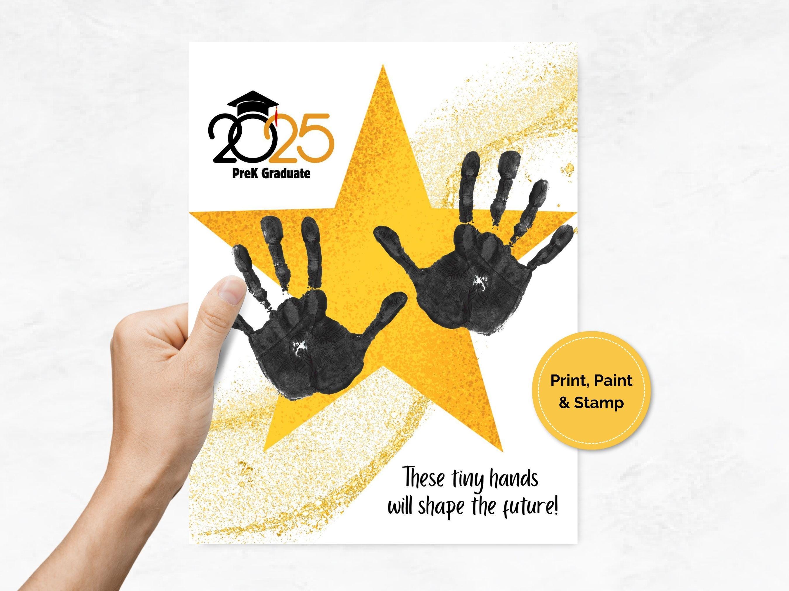 Preschool Graduation Handprint Art, Prek Graduation Handprint Activity ...