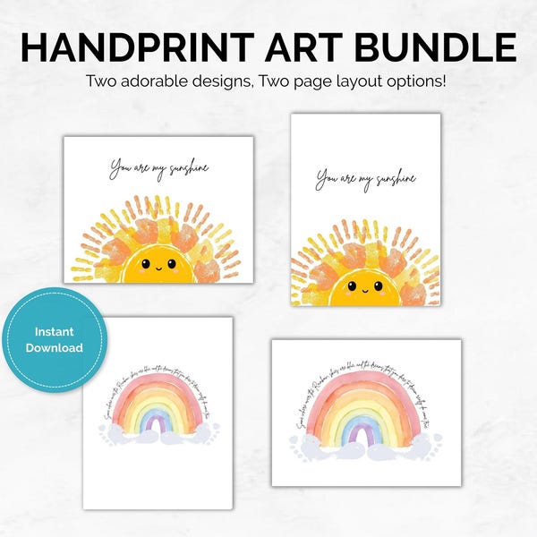 You Are My Sunshine Handprint - Etsy