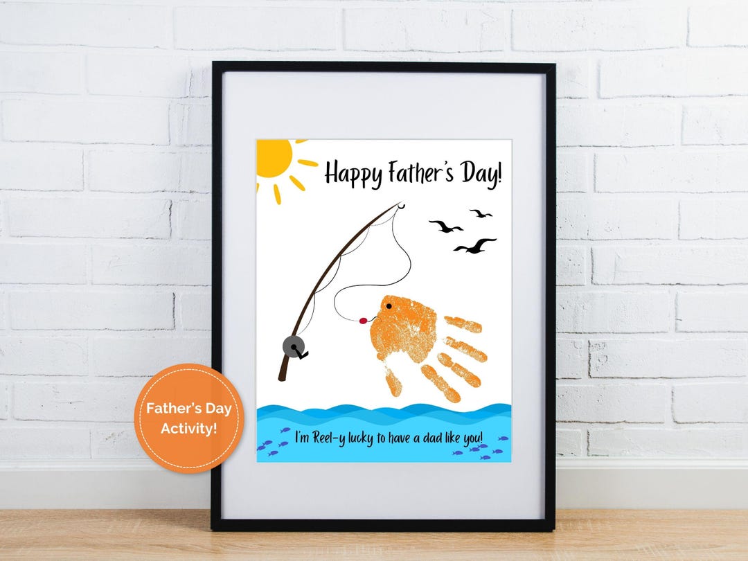 Father's Day Handprint Art, Father's Day Gift, Gift From Kids, Child ...