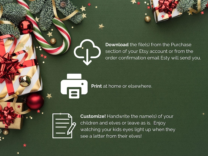 Elves Arrival & Goodbye Letter Set | Printable Elf Letters | Christmas ...
