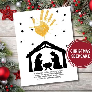 Nativity Handprint Craft for Kids, Christian Christmas Activity ...