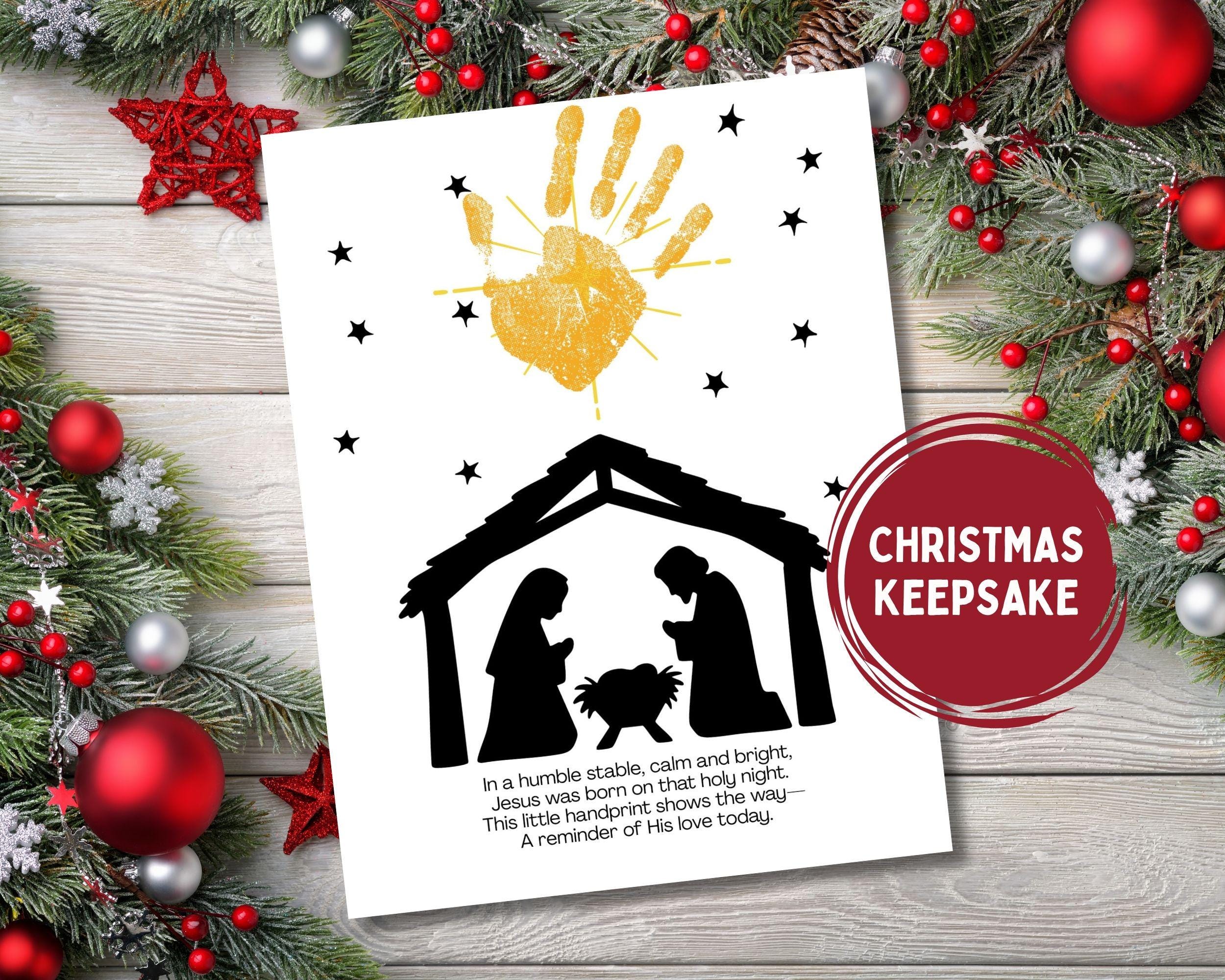 Nativity Handprint Craft for Kids, Christian Christmas Activity ...