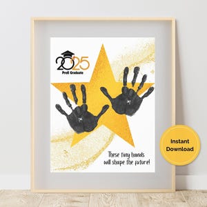 Preschool Graduation Handprint Art, Prek Graduation Handprint Activity ...