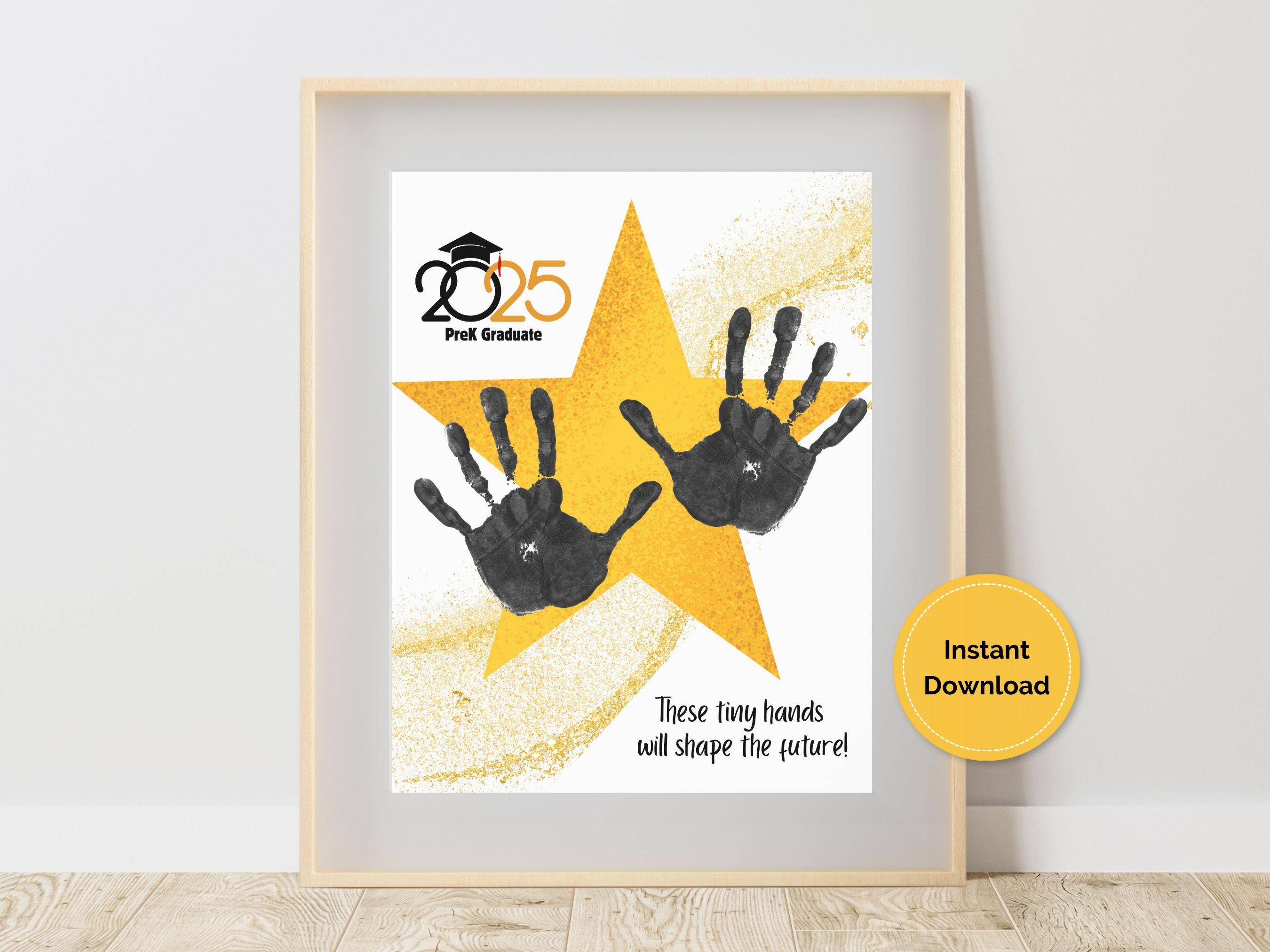 Preschool Graduation Handprint Art, Prek Graduation Handprint Activity ...