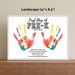 First Day of Preschool Handprint, Pre-k Handprint Activity, 2025-2026 ...