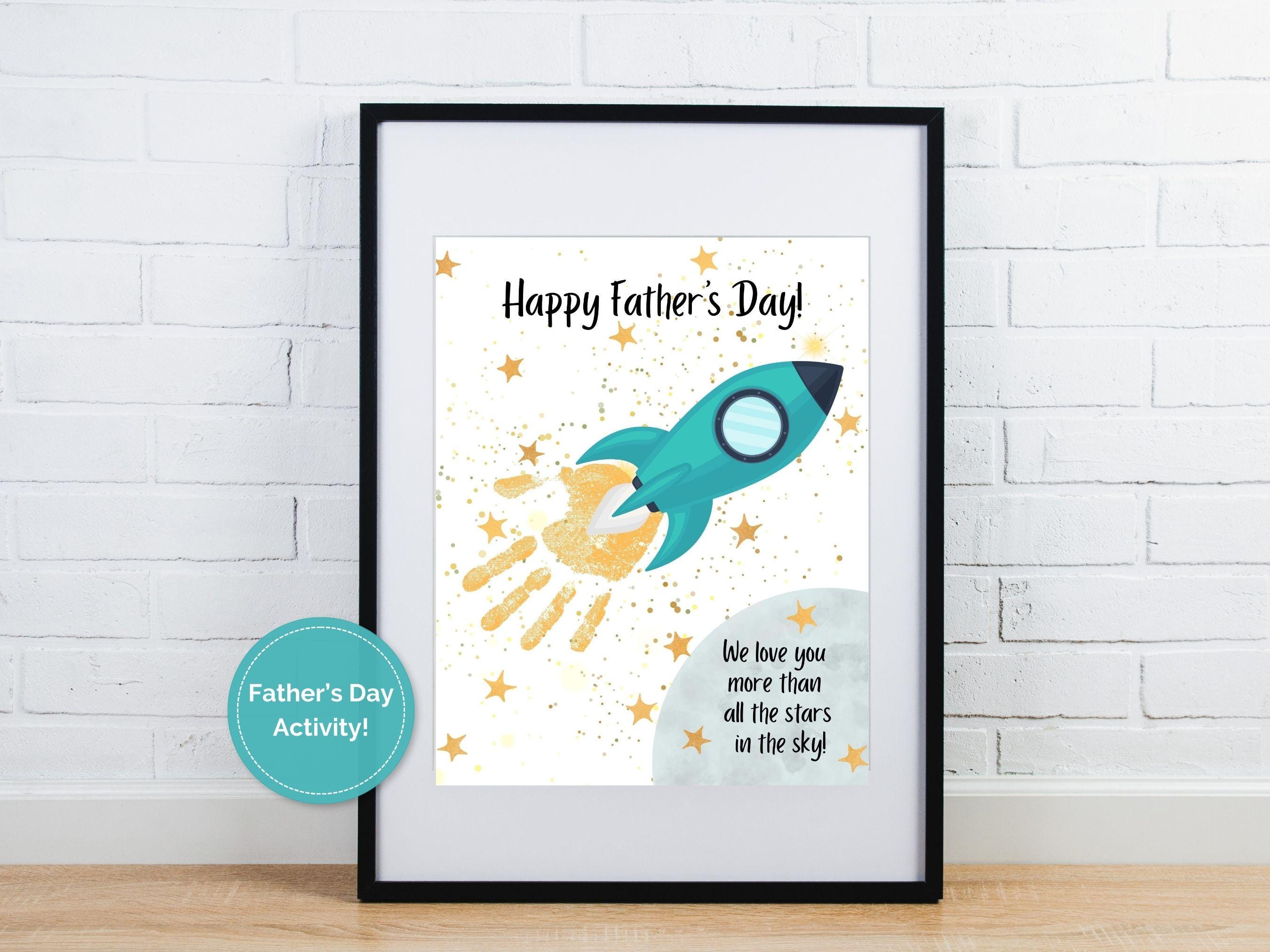 Father's Day Handprint Art, Father's Day Gift, Gift From Kids, Child ...