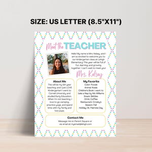 Meet the Teacher Classroom Template, Back to School Welcome Letter ...