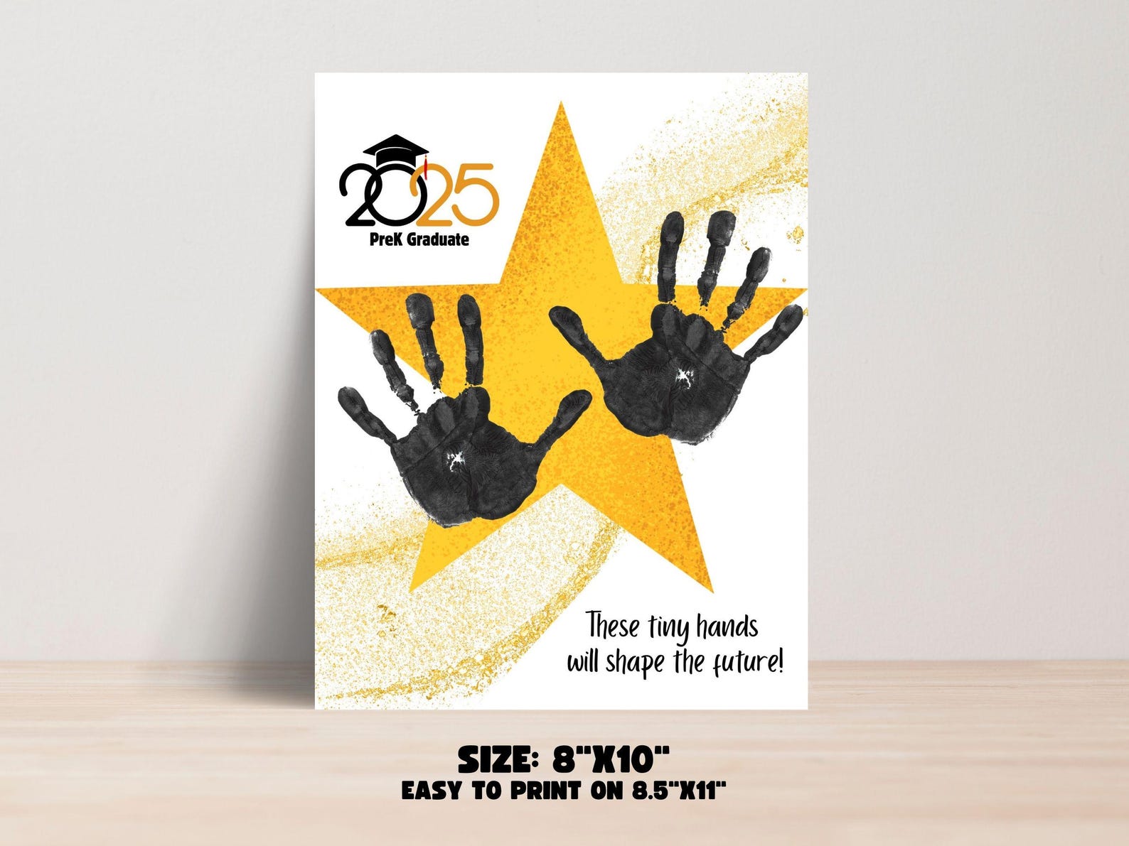 Preschool Graduation Handprint Art, Prek Graduation Handprint Activity ...