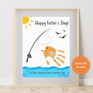 Father's Day Handprint Art, Father's Day Gift, Gift From Kids, Child ...