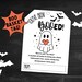 Boo Basket Gift Tag, You've Been Booed Halloween Tag, Printable Boo ...