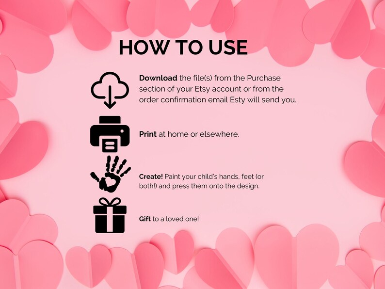 Valentine's Day Footprint Heart, Printable Footprint Craft for Infant ...