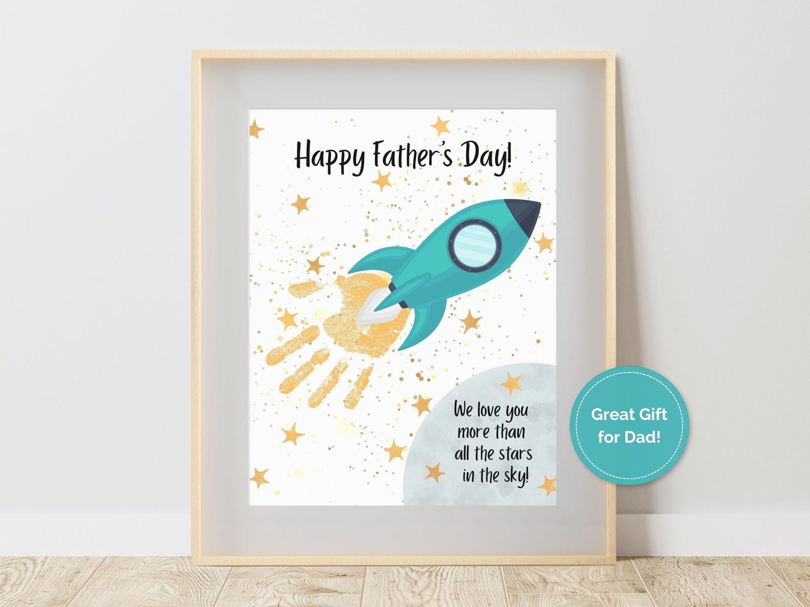 Father's Day Handprint Art, Father's Day Gift, Gift From Kids, Child ...
