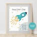 Father's Day Handprint Art, Father's Day Gift, Gift From Kids, Child ...