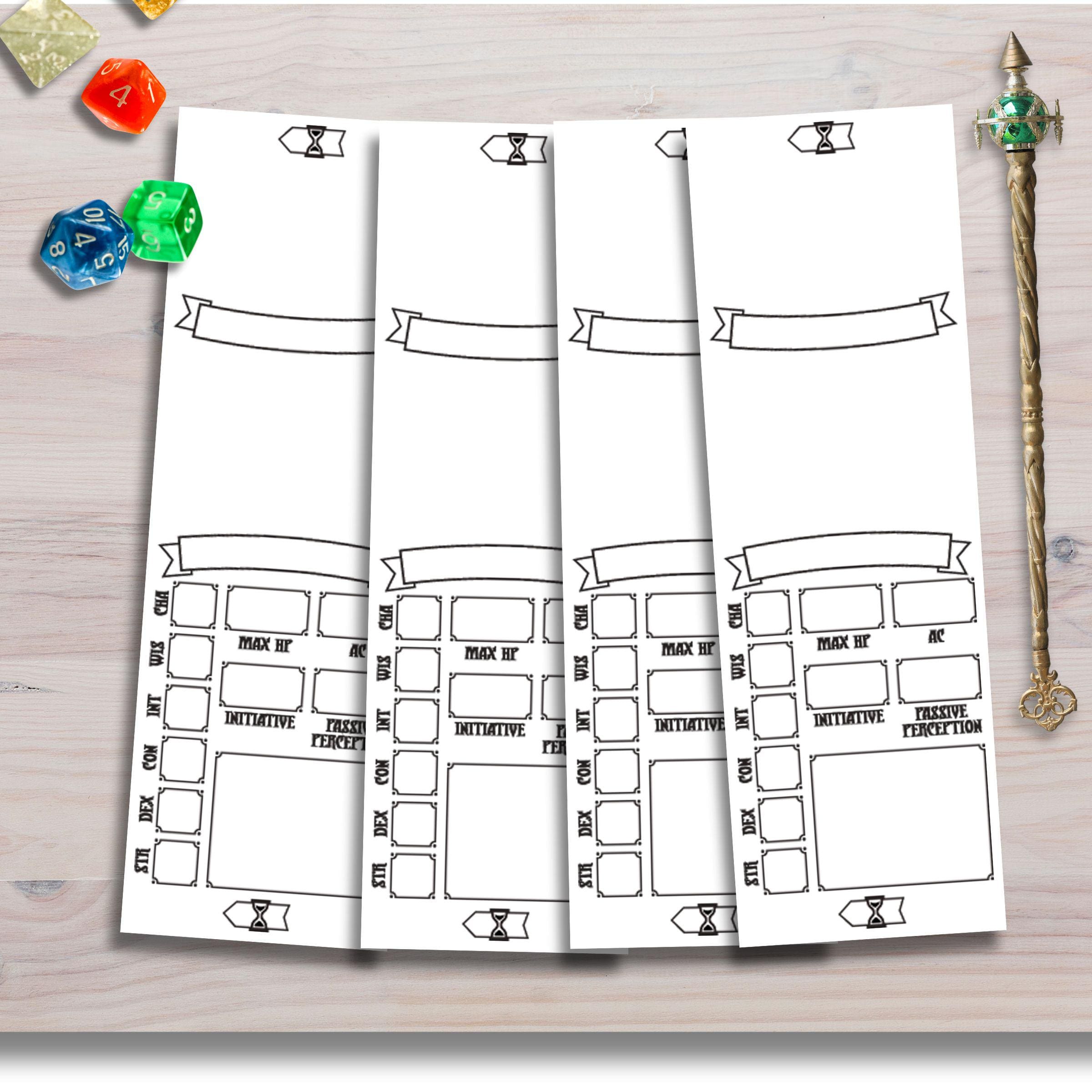 Dnd Initiative Tracker PDF | Printable Combat Order Sheet | Digital ...