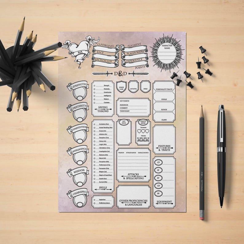 D&D 5e Character Sheet: Ultimate Adventure Companion for Barbarians ...