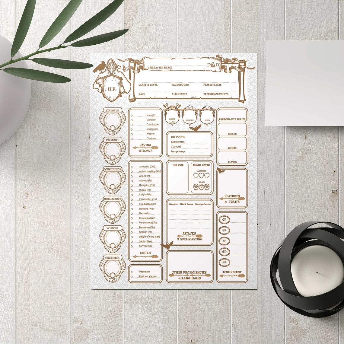 Master Your Adventure: Ultimate Dnd Character Sheet PDF - Printable ...